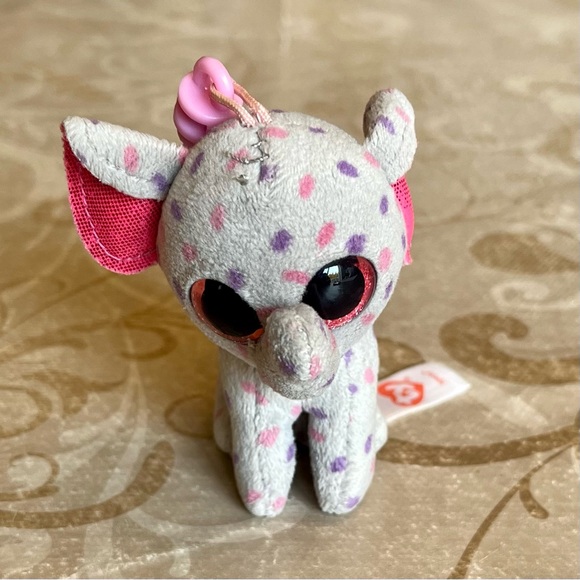 Ty | Toys | 25 Ty Beanie Boosspecks The Spotted Elephant Key Bag Clip ...